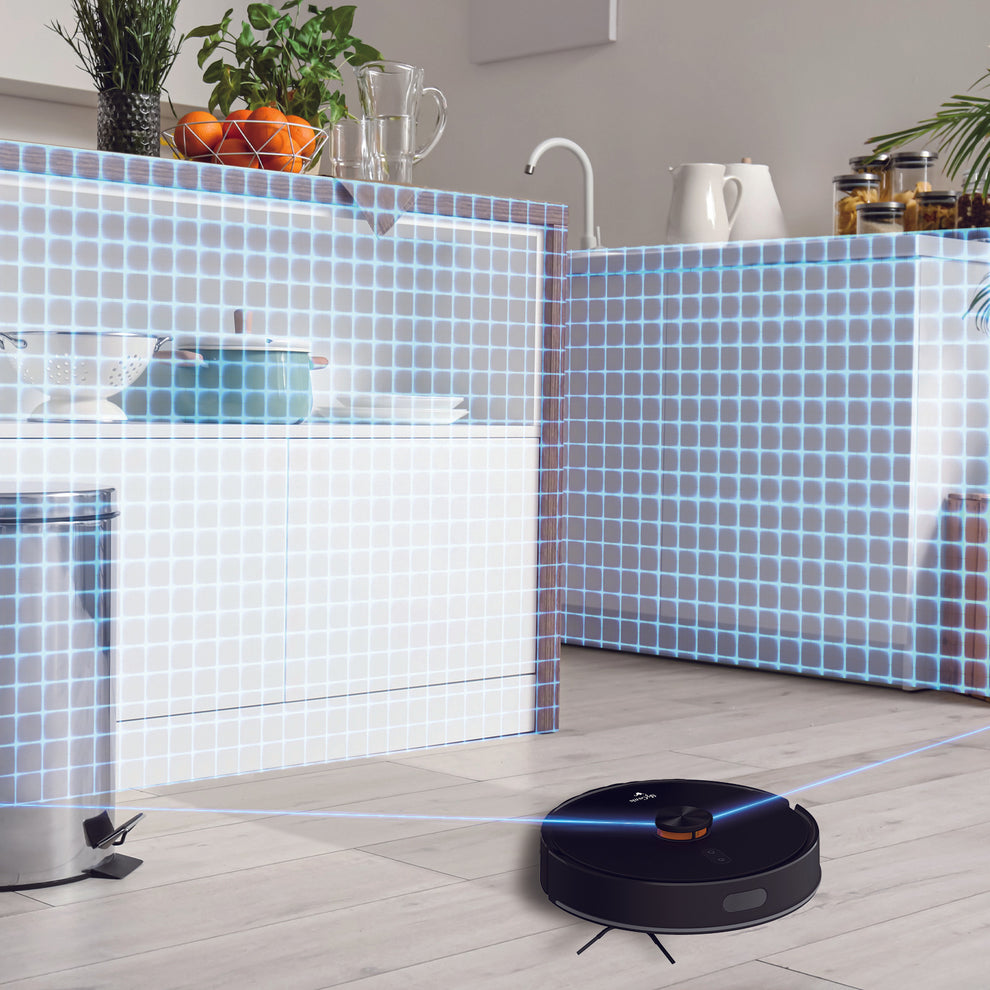 MyGenie IQ1000 Self Empty Robotic Vacuum Cleaner + Tower Lightstream L ...